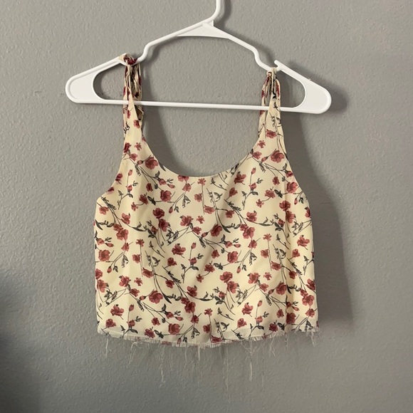 Tops | Low Back Cutout Crop Top Worn Once | Poshmark